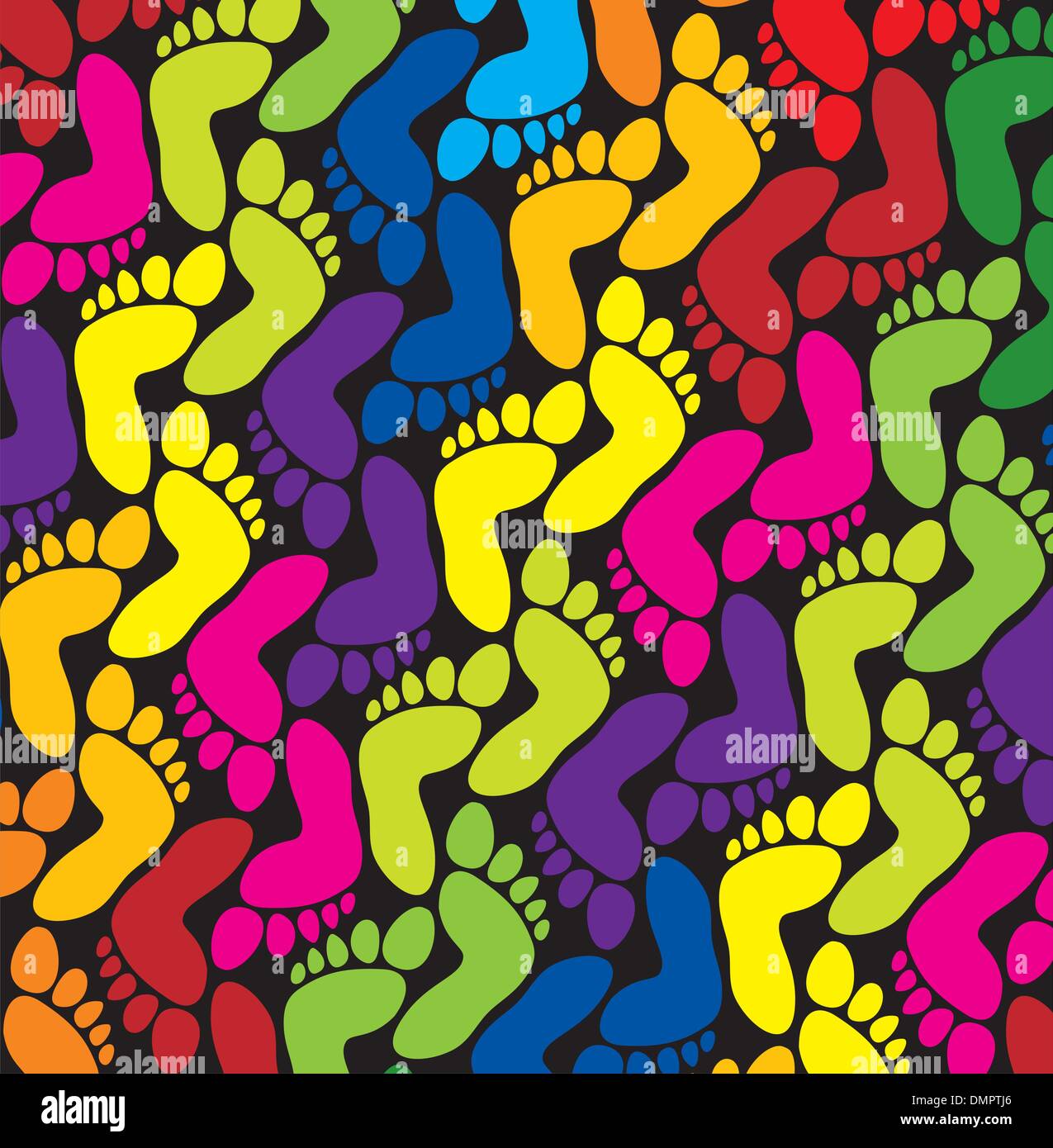 vector colorful feet Stock Vector Image & Art - Alamy