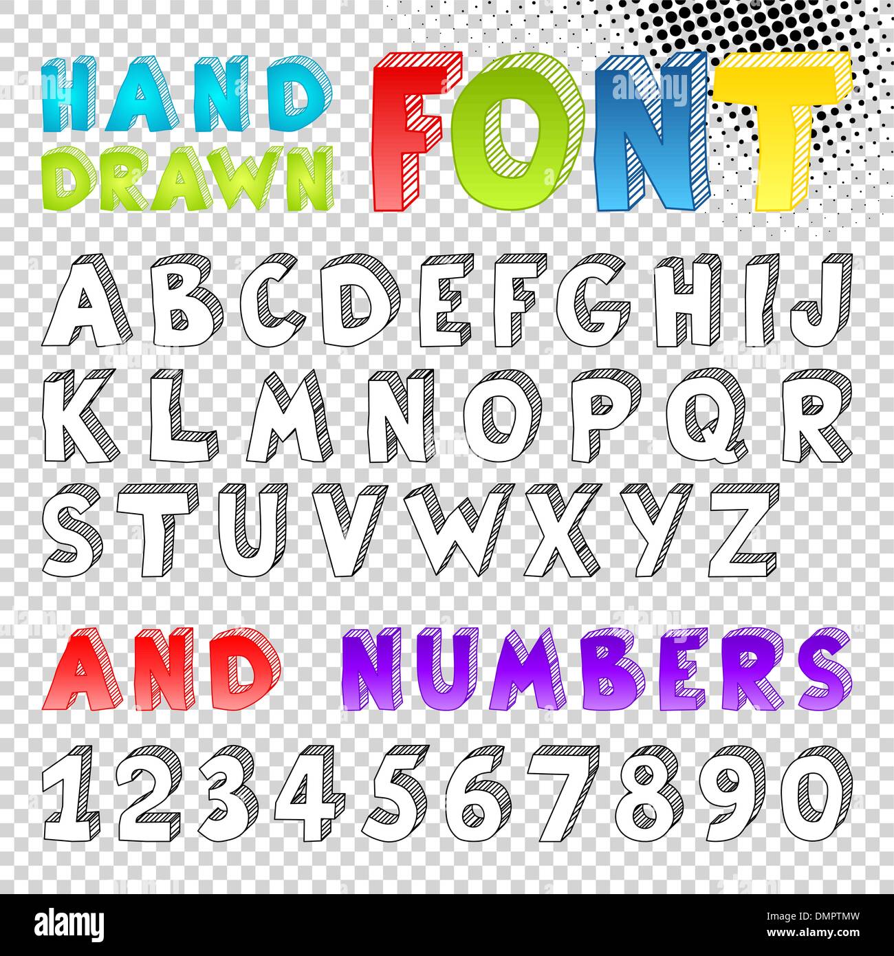 Hand drawing font hi-res stock photography and images - Alamy