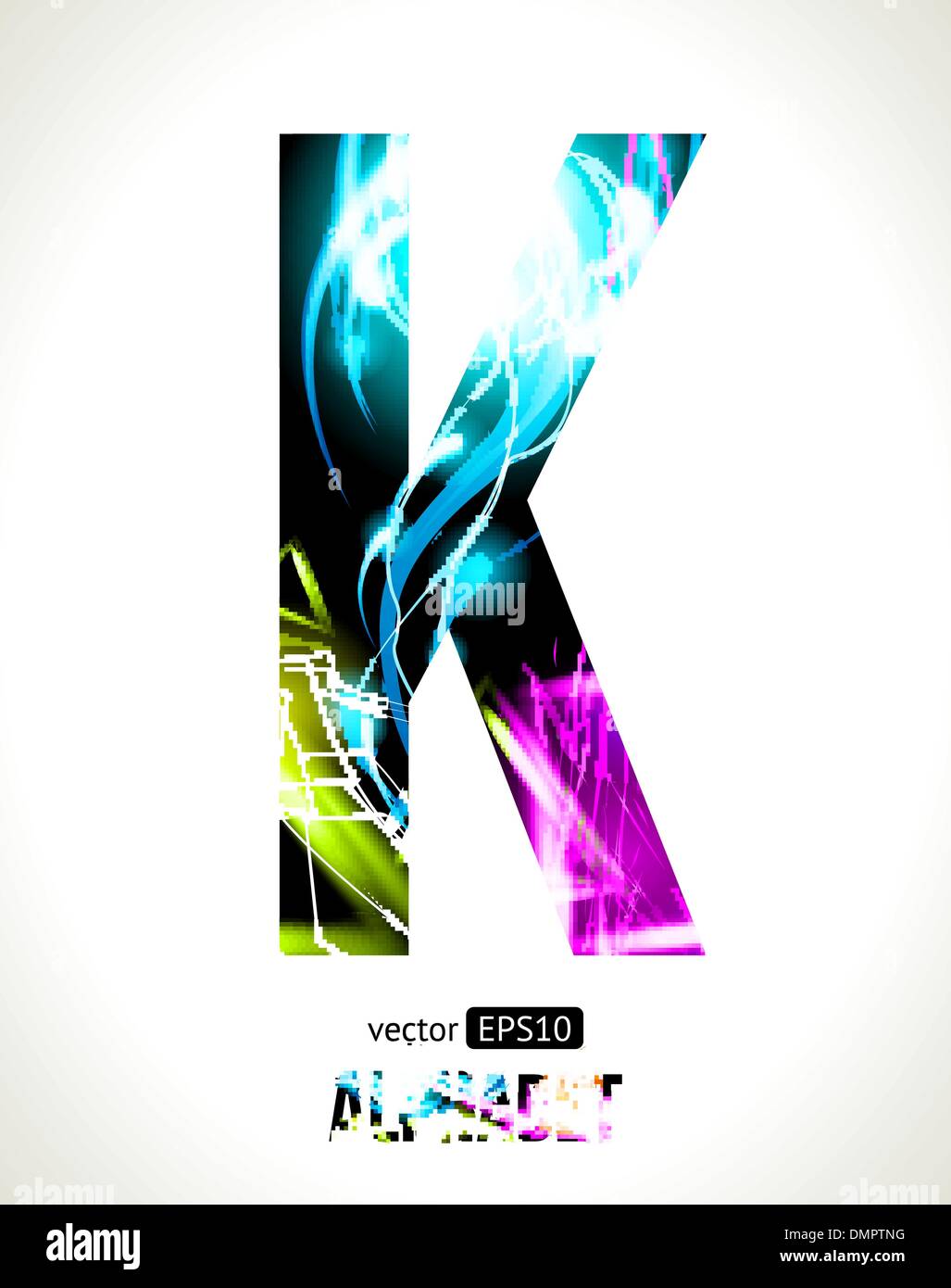 Letter K Neon Stock Vector Images - Alamy