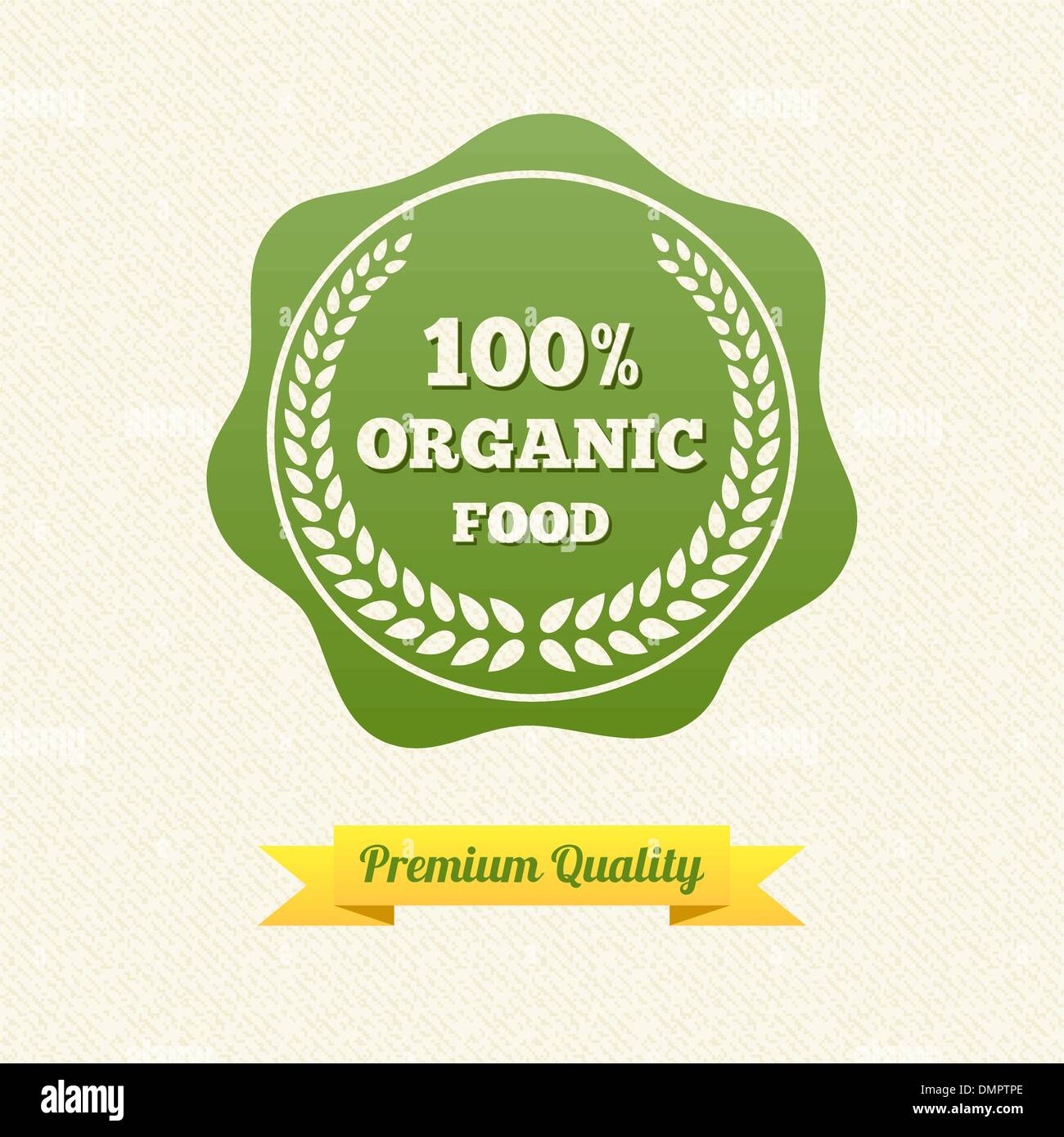 Vector Organic Food Label Stock Vector Image & Art - Alamy