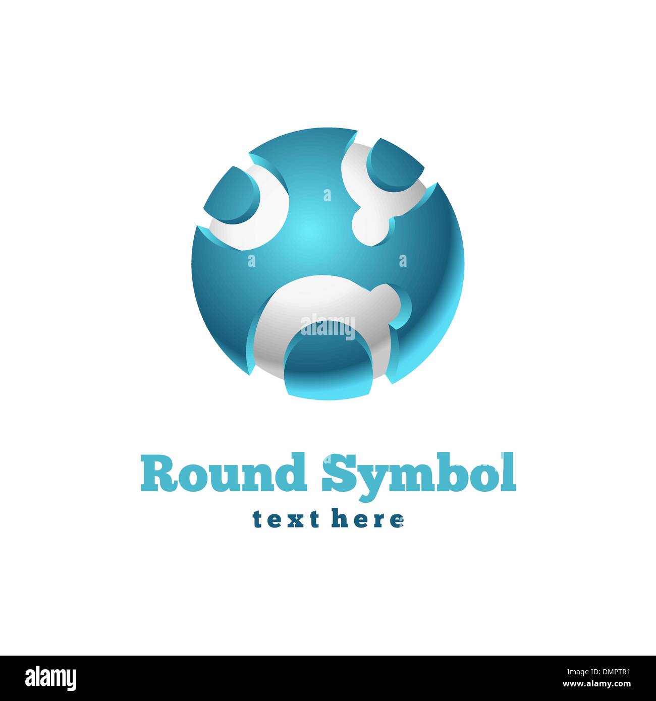 Round icon. Abstract symbol Stock Vector Image & Art - Alamy