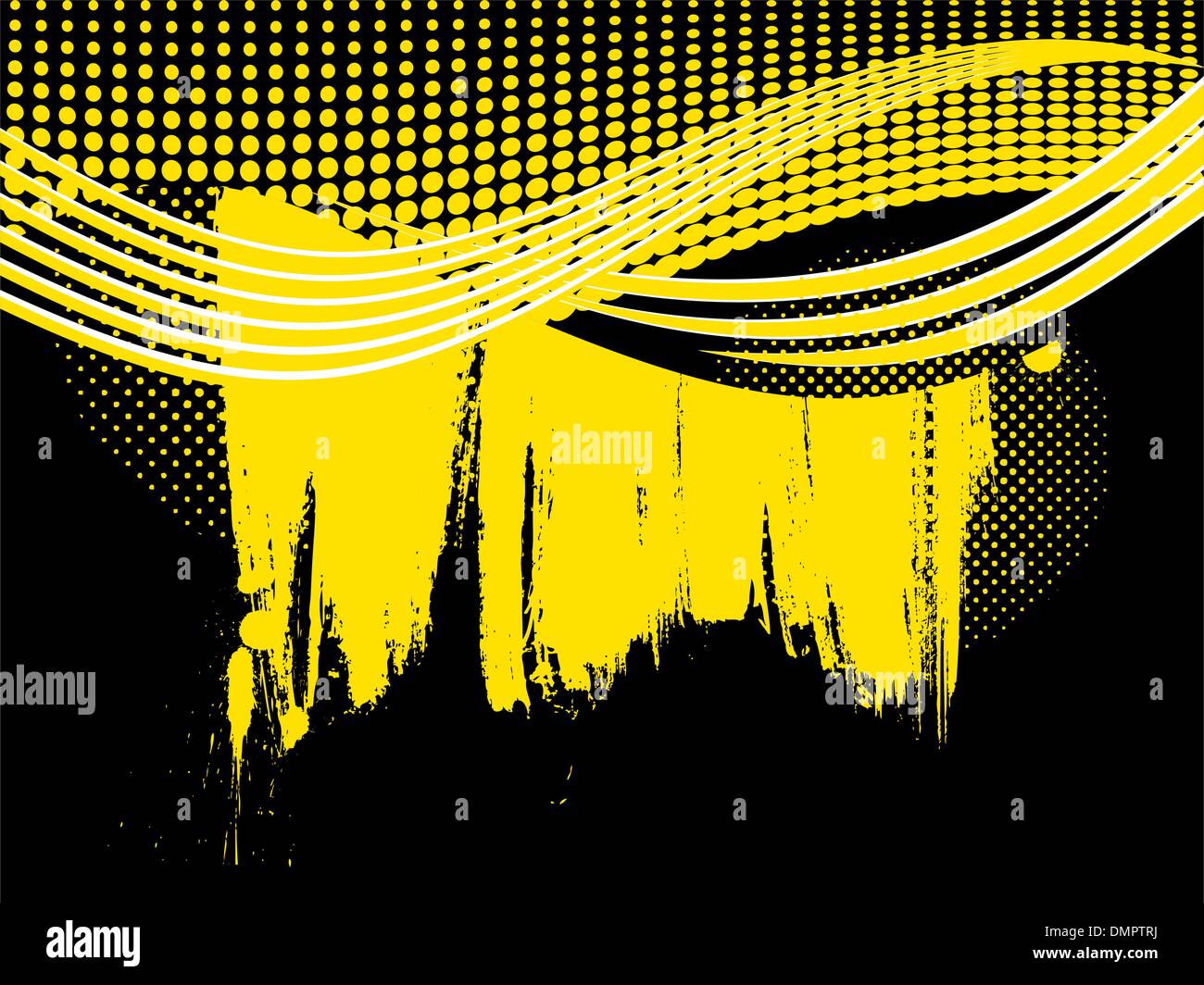 Yellow wave abstract background hi-res stock photography and images - Alamy