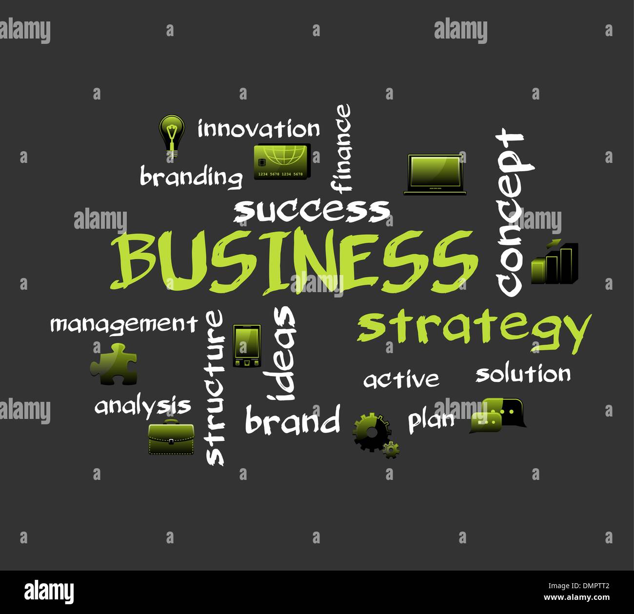 Strategy blackboard Stock Vector Images - Alamy