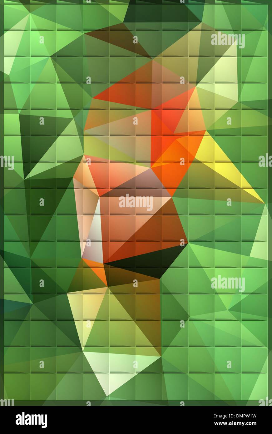 square grid with polygon abstraction Stock Vector Image & Art - Alamy
