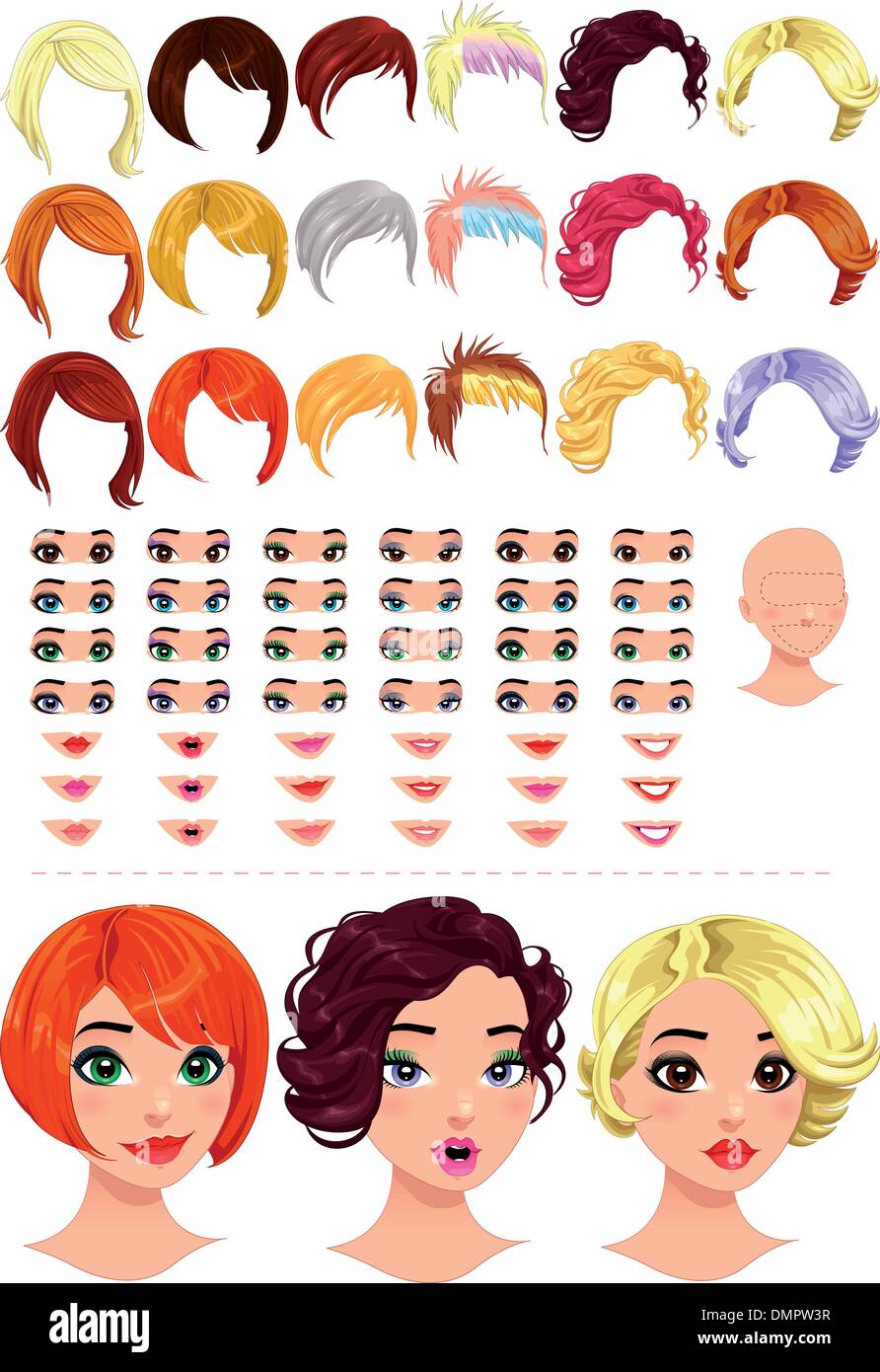 Fashion female avatars Stock Vector Image & Art - Alamy