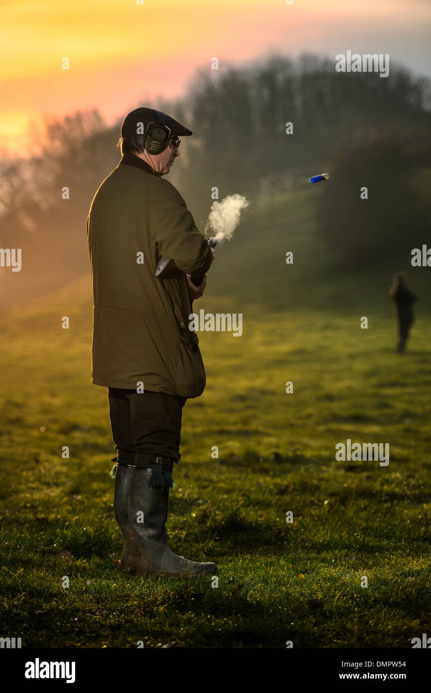 December Shooting Party Stock Photo - Alamy