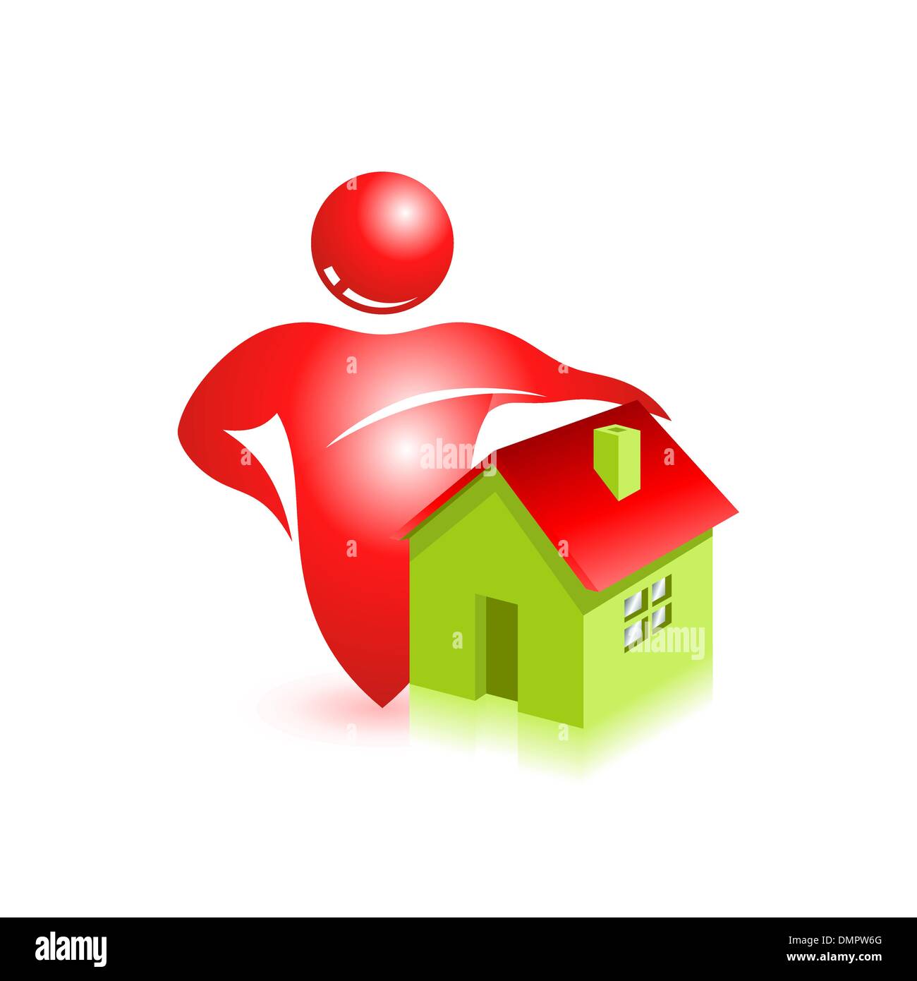 Friendly green tree cartoon Cut Out Stock Images & Pictures - Alamy