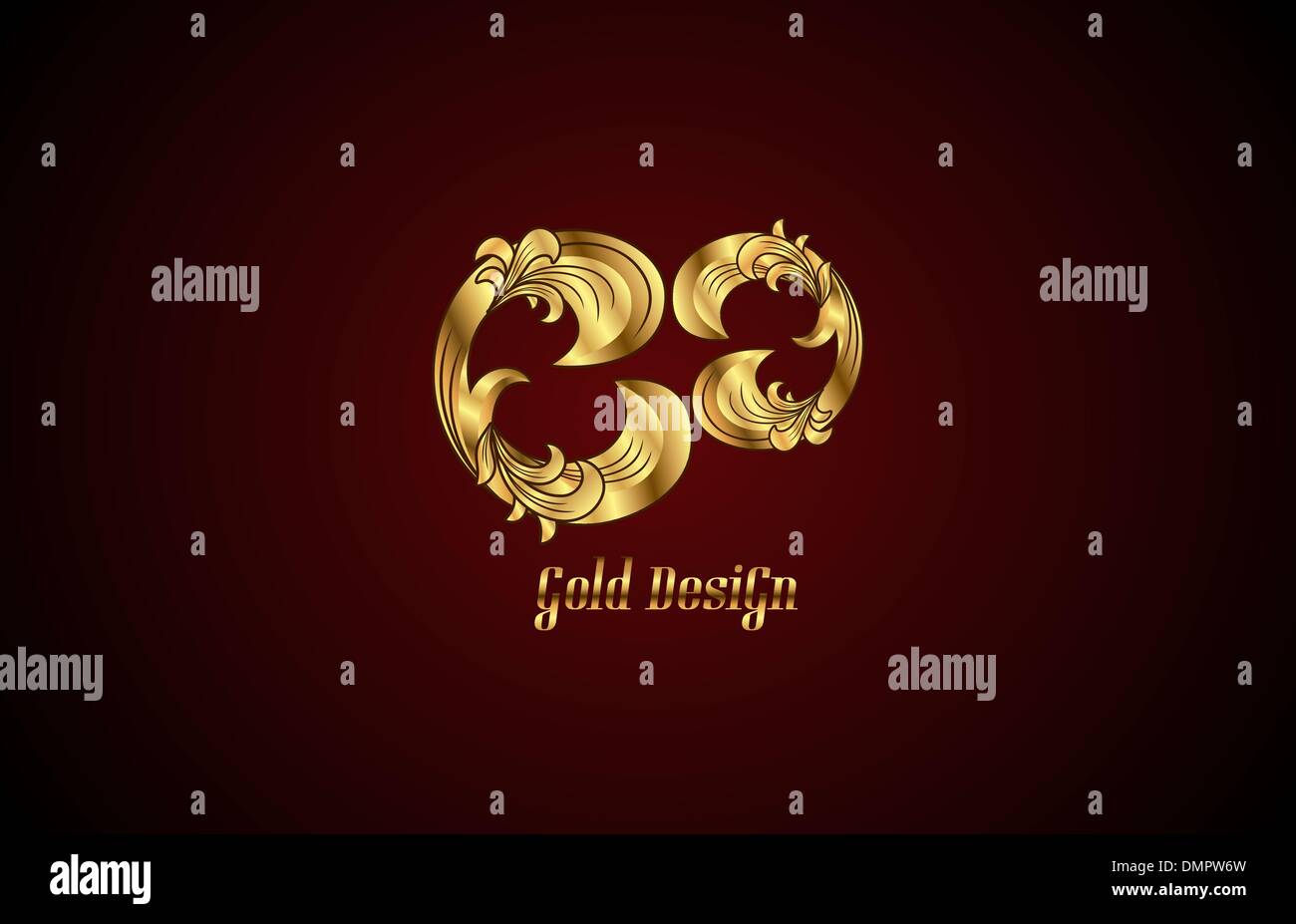 Gold filigree design hi-res stock photography and images - Alamy