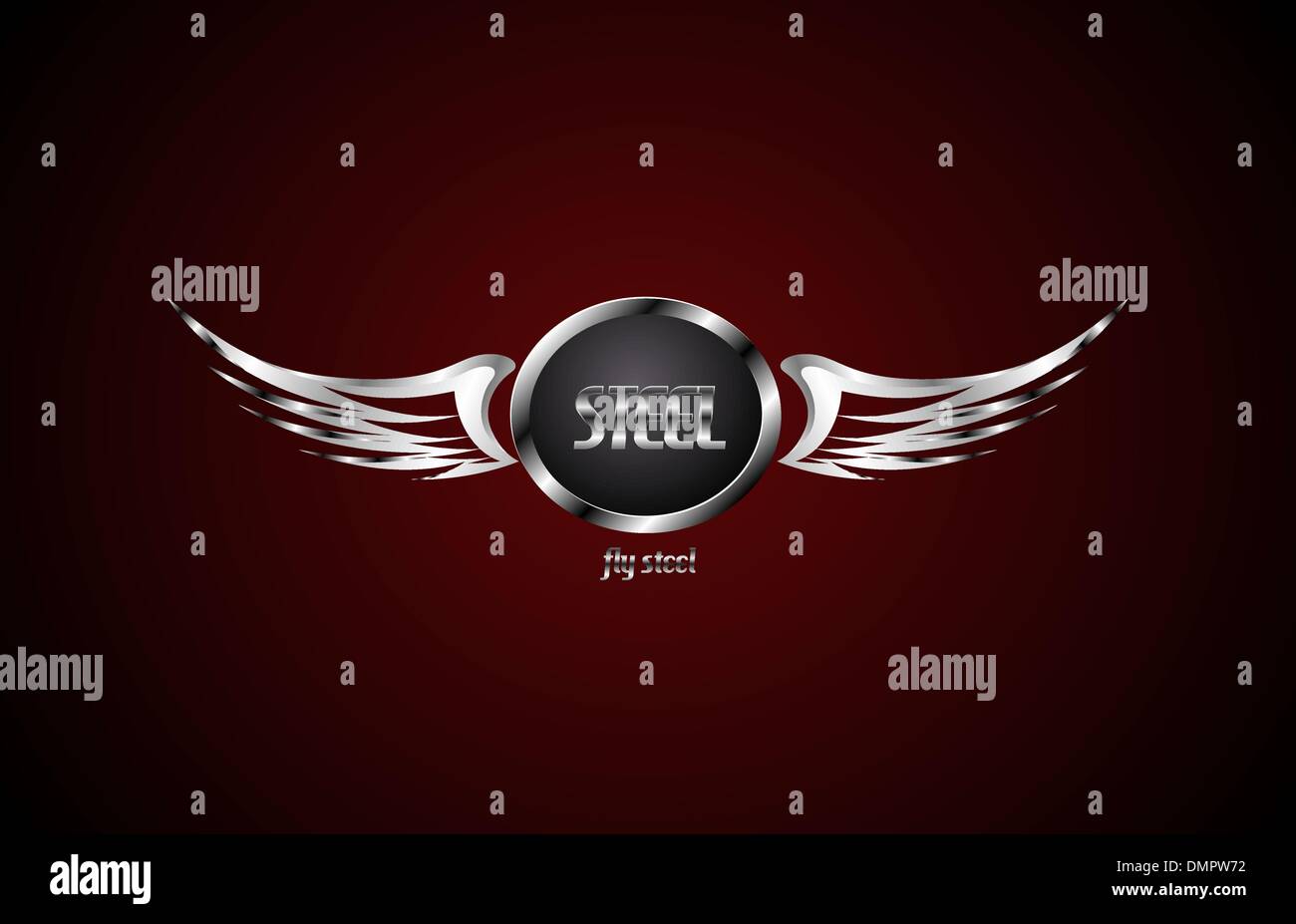 Metal wings Stock Vector Images - Alamy