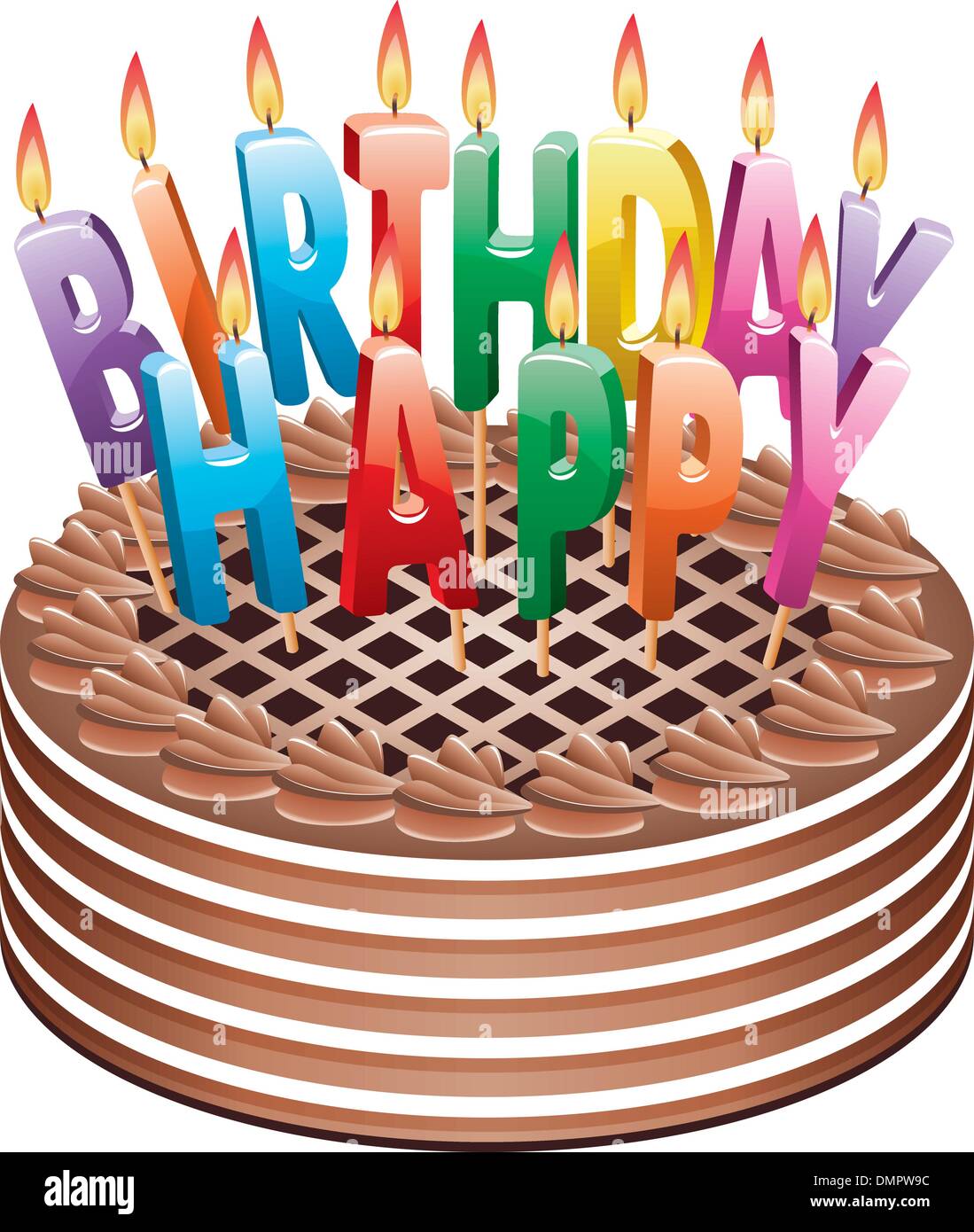 vector birthday cake Stock Vector Image & Art - Alamy