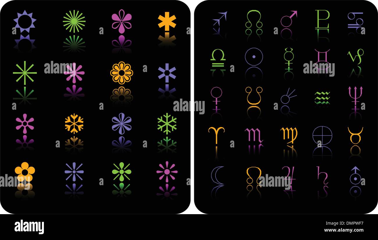 the color vector symbol set Stock Vector Image & Art - Alamy