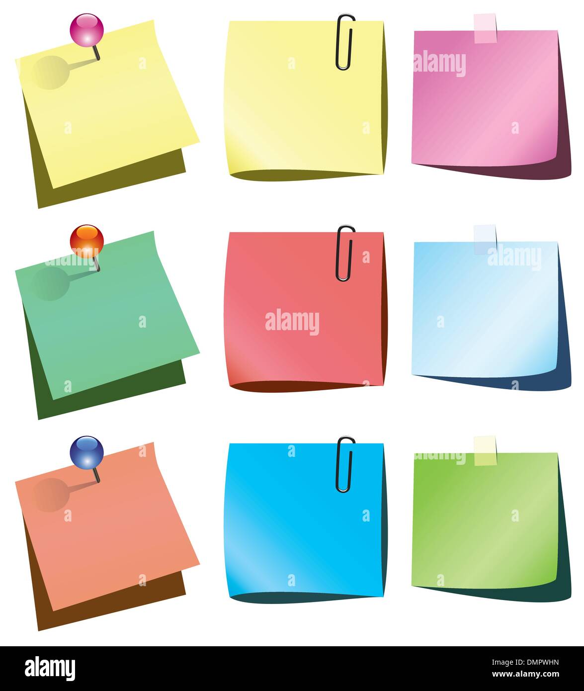 vector paper notes Stock Vector Image & Art - Alamy