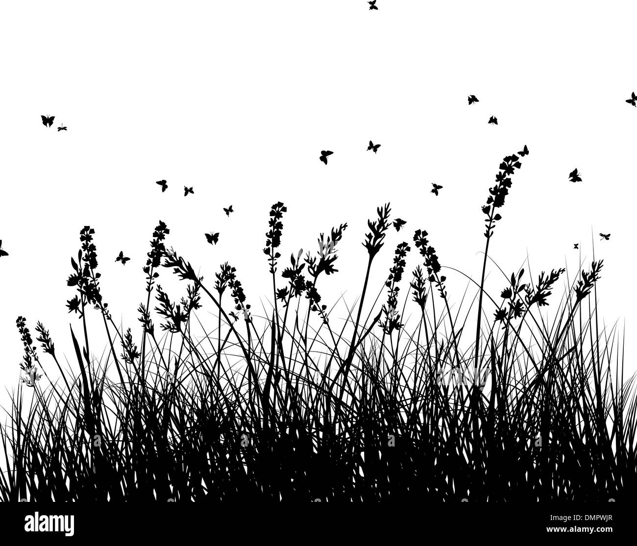 Meadow background Stock Vector Images - Alamy
