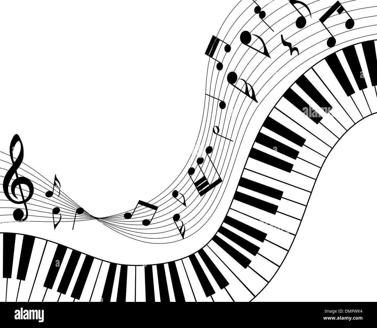 Musical note staff Stock Vector Image & Art - Alamy