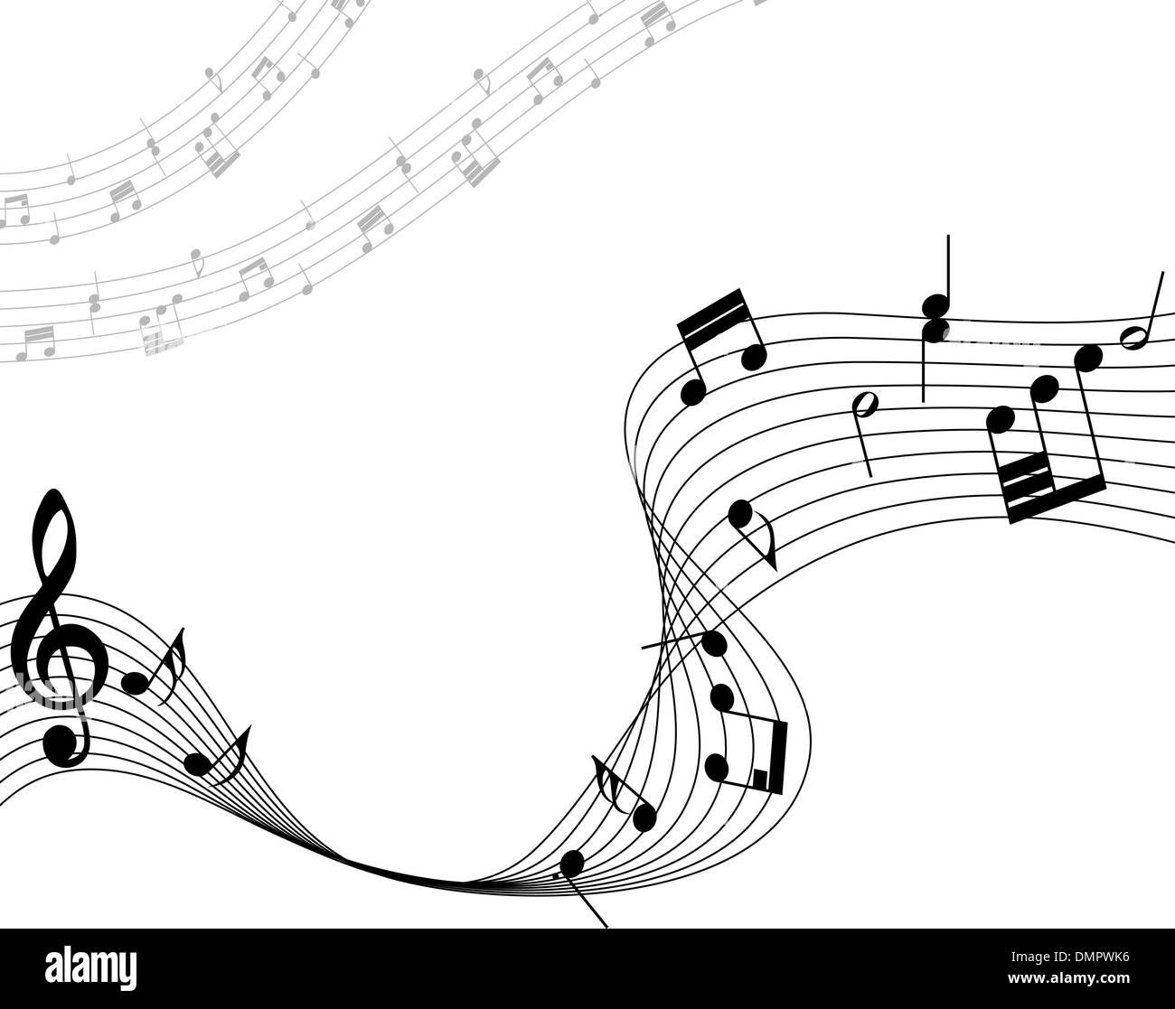 Musical note staff Stock Vector Image & Art - Alamy