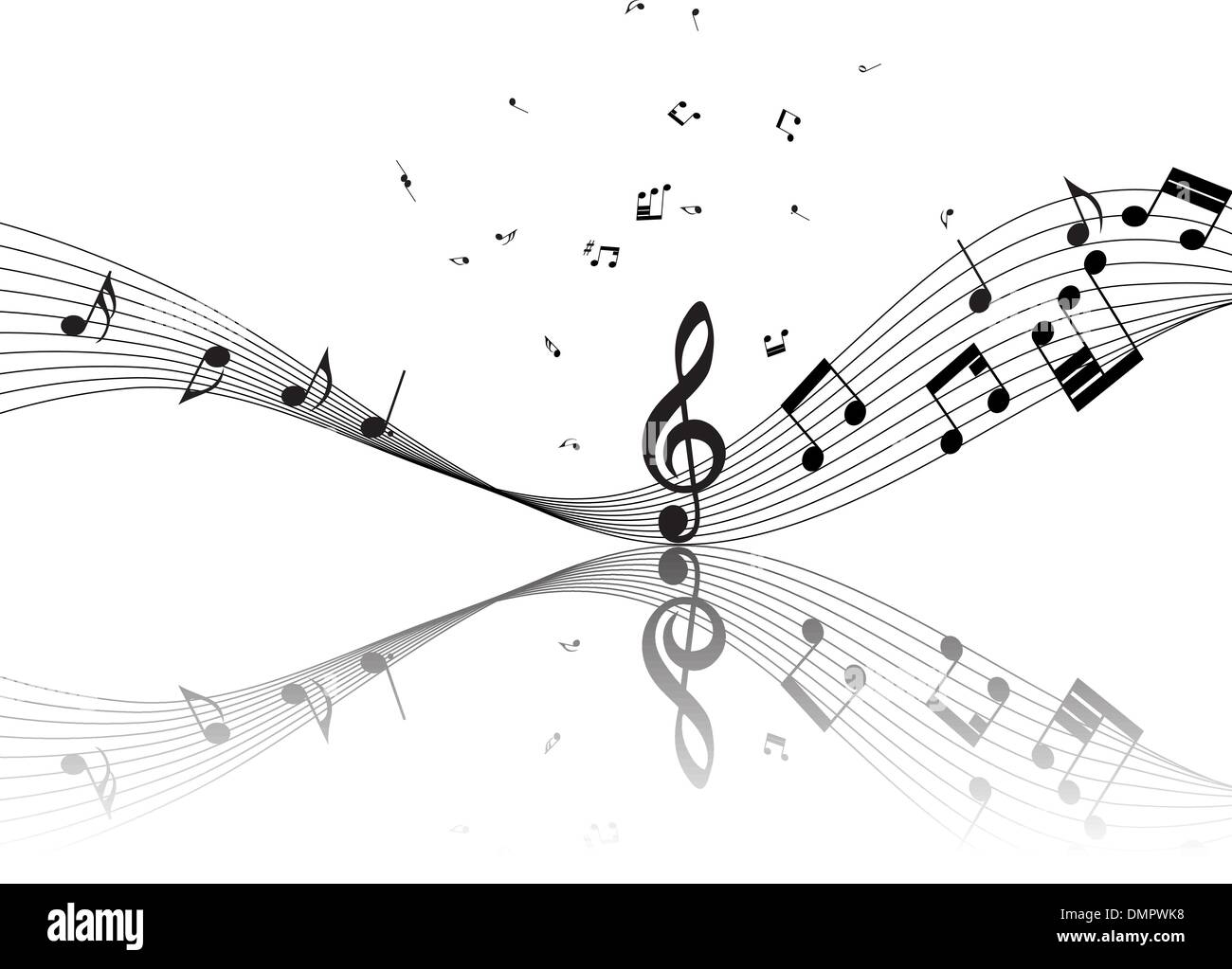Musical note staff Stock Vector Image & Art - Alamy