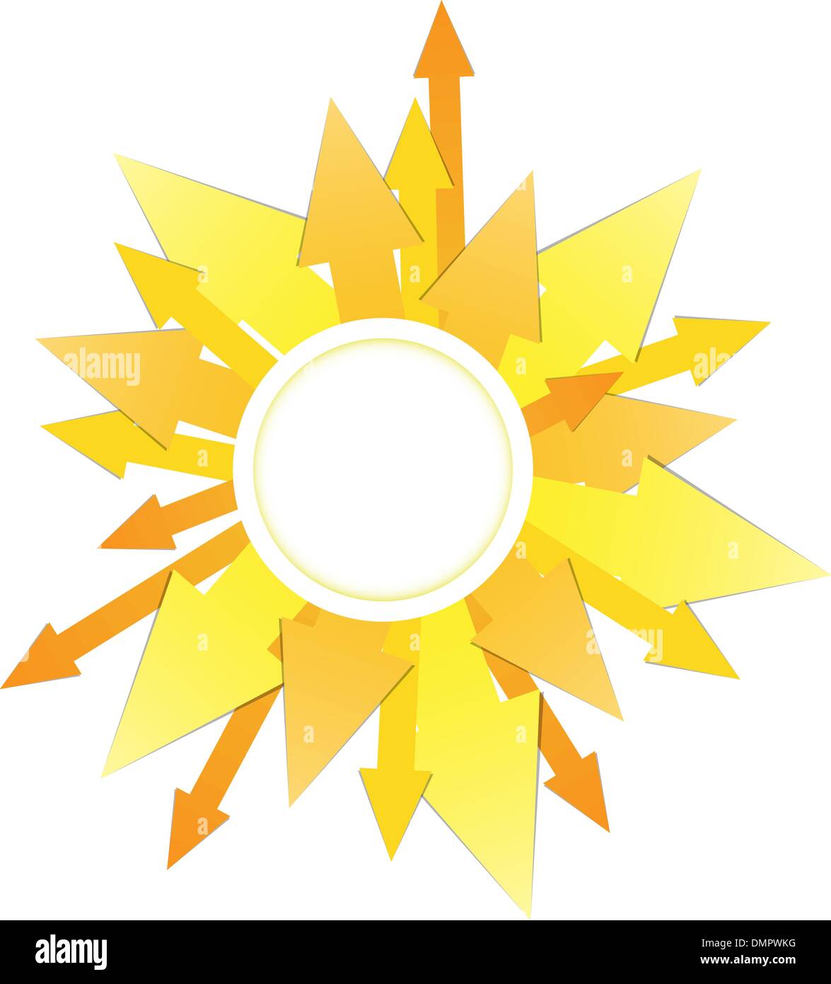 Direction of the sun Cut Out Stock Images & Pictures - Alamy