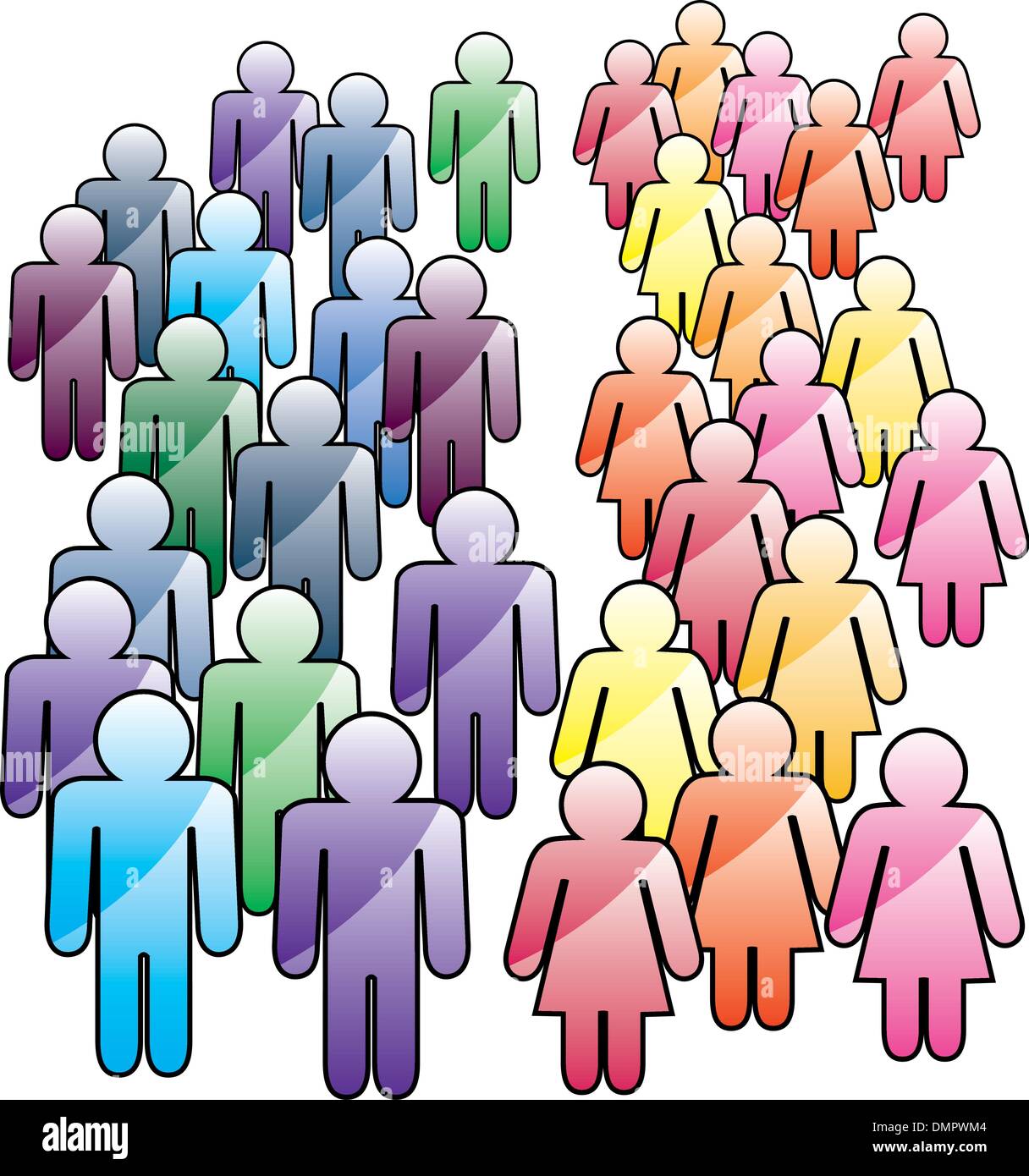 vector men and women Stock Vector Image & Art - Alamy