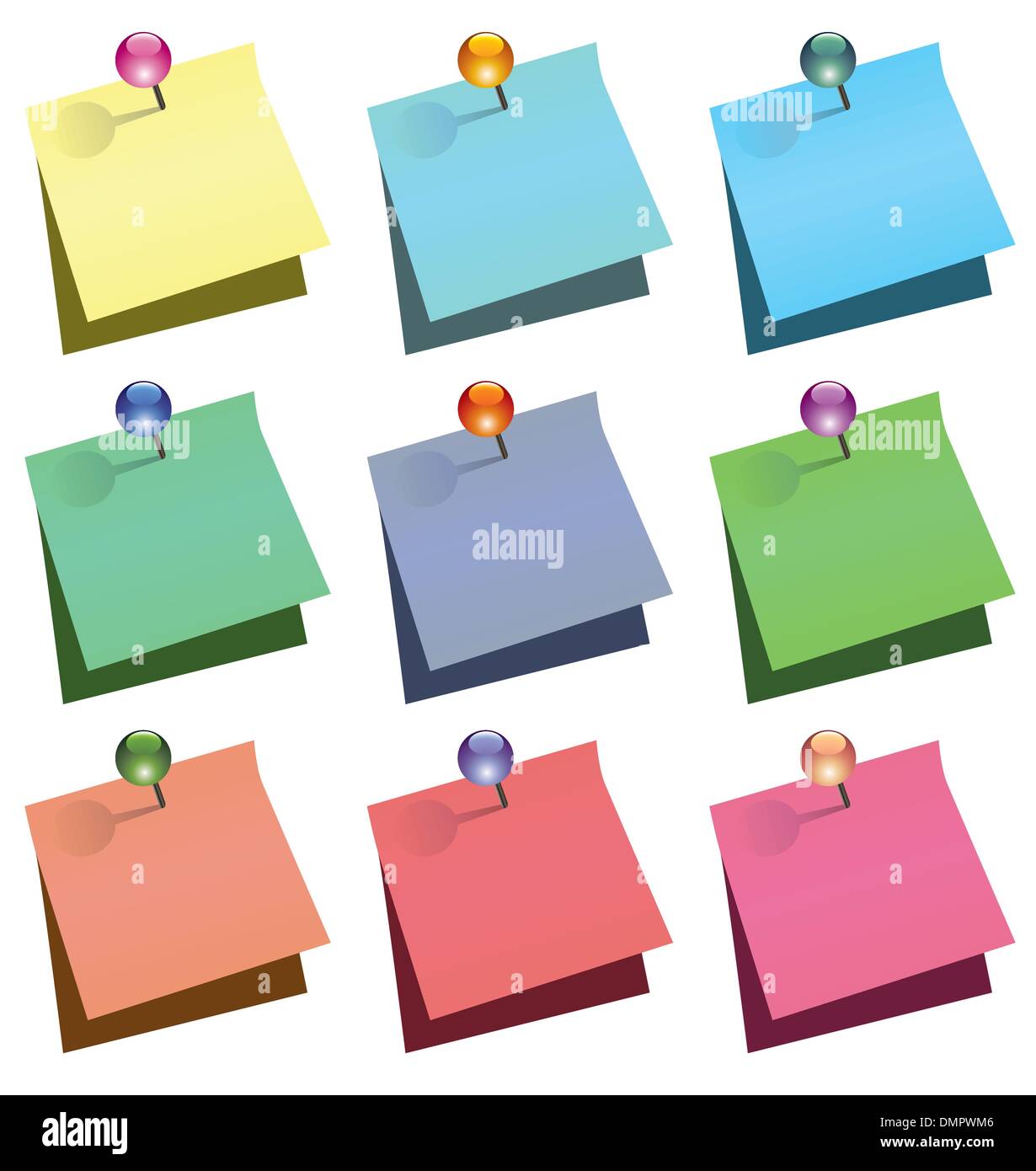 vector paper notes Stock Vector Image & Art - Alamy