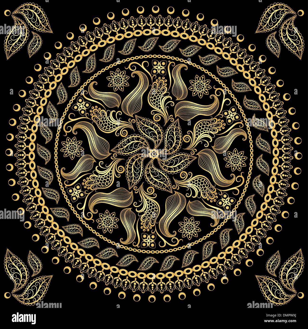 Gold round frame Stock Vector Image & Art - Alamy