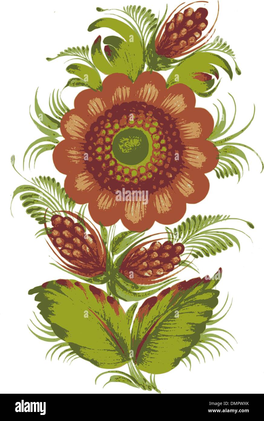 Magic flower Stock Vector Images - Alamy