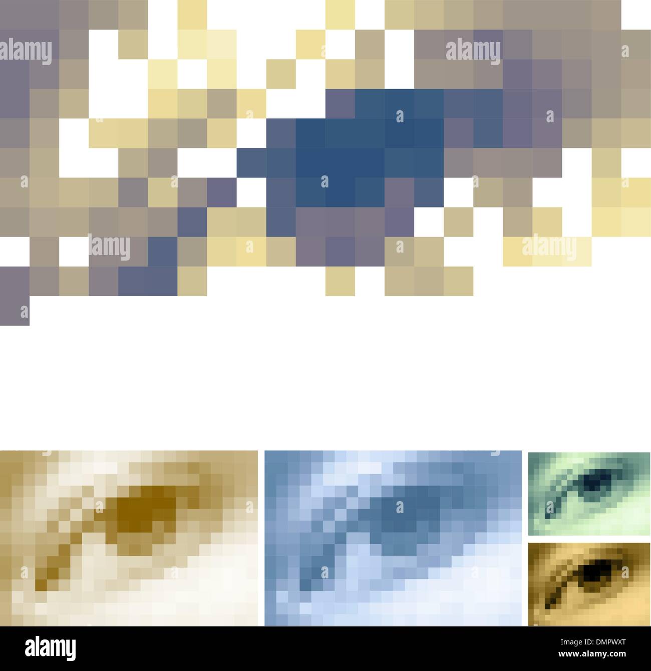 Pixelated eye Stock Vector Images - Alamy