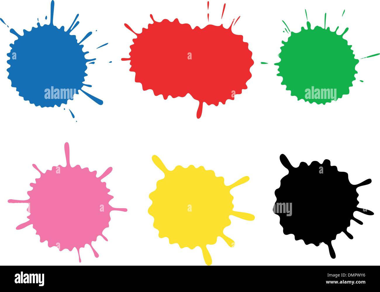 Colour blots. A set Stock Vector Image & Art - Alamy