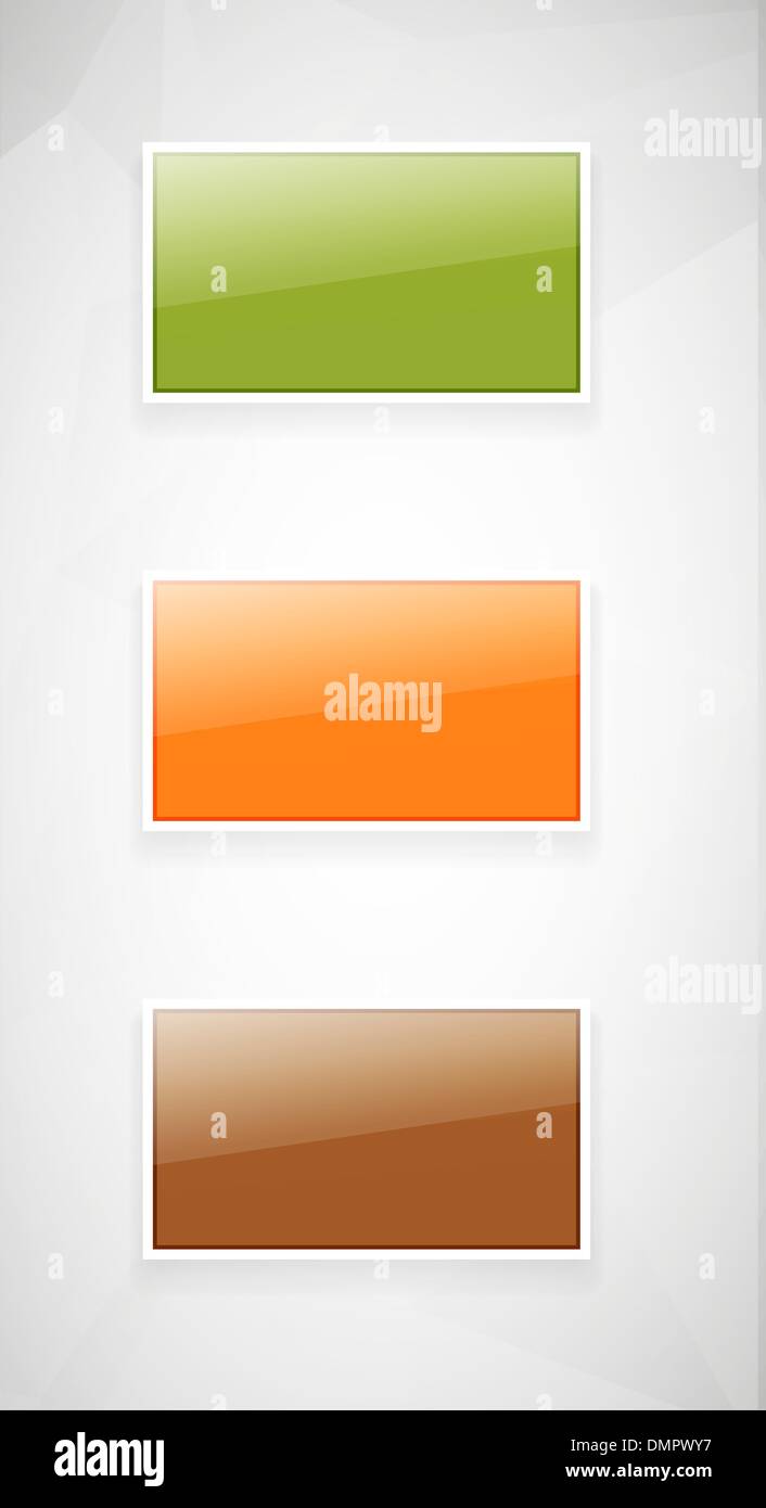 glossy rectangle button Stock Vector Image & Art - Alamy