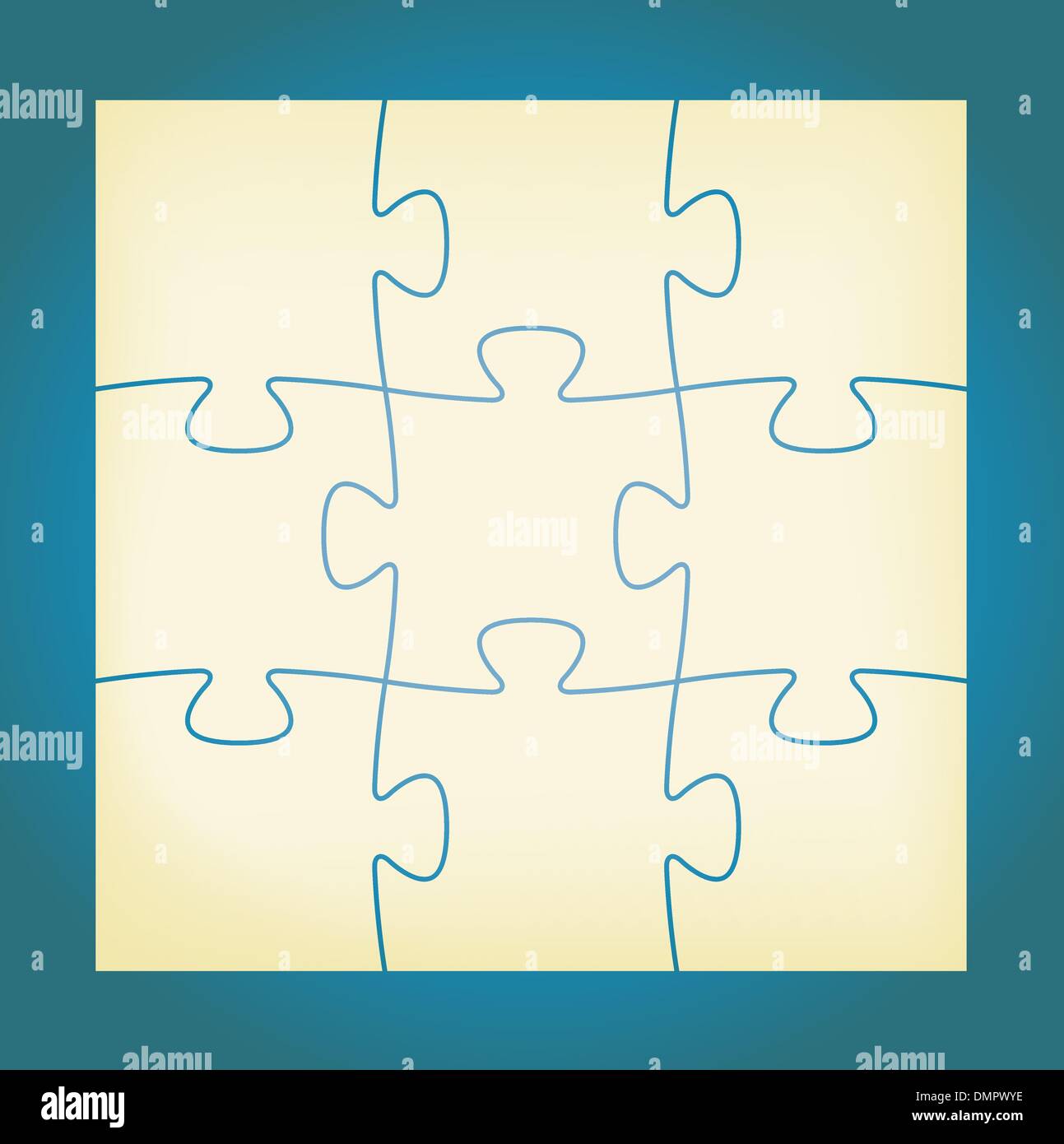Empty jigsaw puzzle Stock Vector Images - Alamy