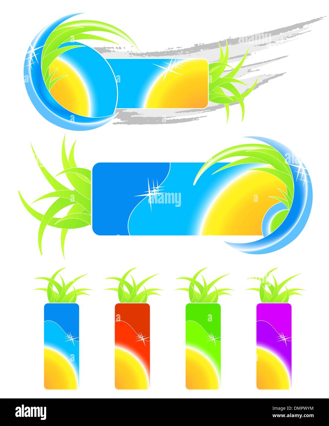 Summer time design element and tags Stock Vector Image & Art - Alamy