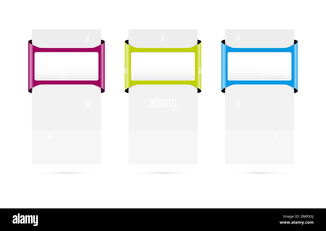 Folded paper strip Cut Out Stock Images & Pictures - Alamy