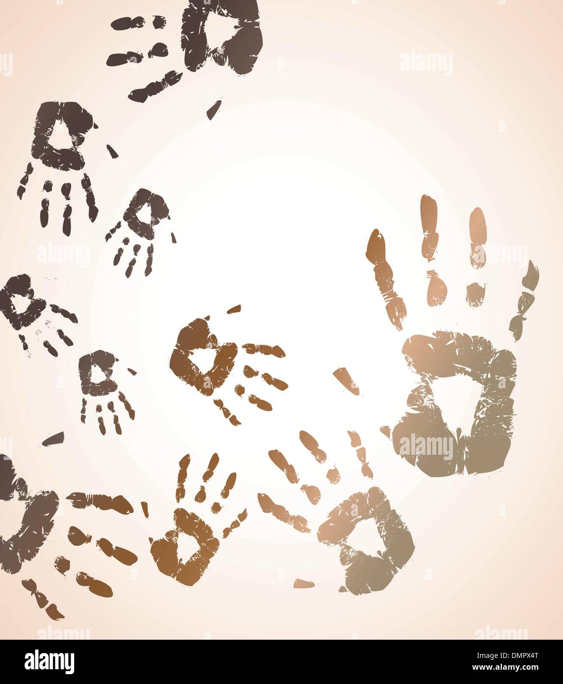 the vector handprint color background eps 10 Stock Vector Image & Art ...