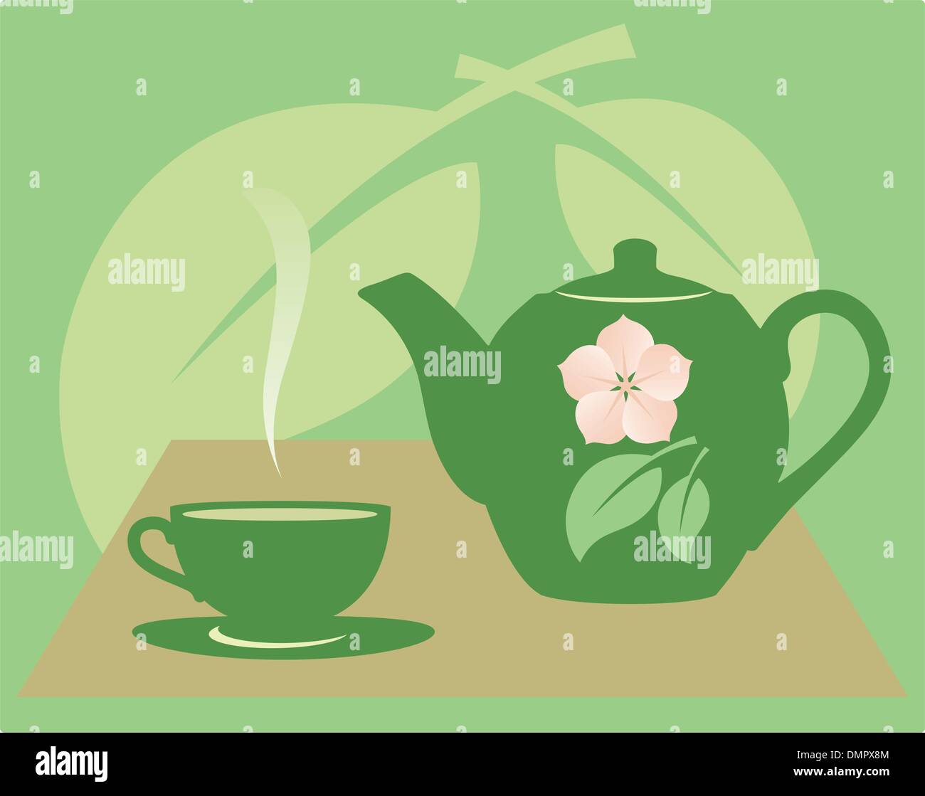Teapot hot beverage on Stock Vector Images - Alamy