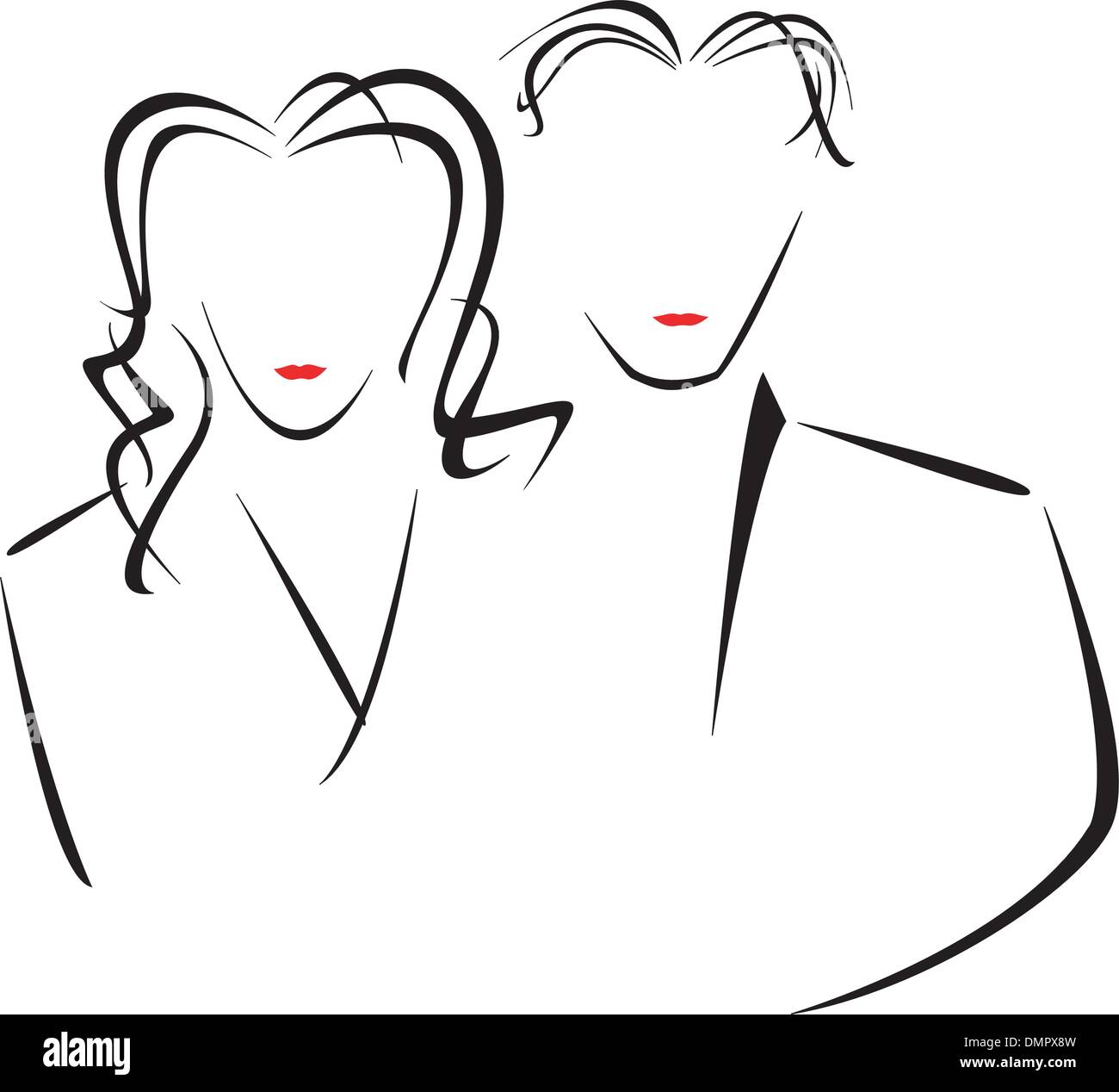 Woman And The Man Stock Vector Image And Art Alamy