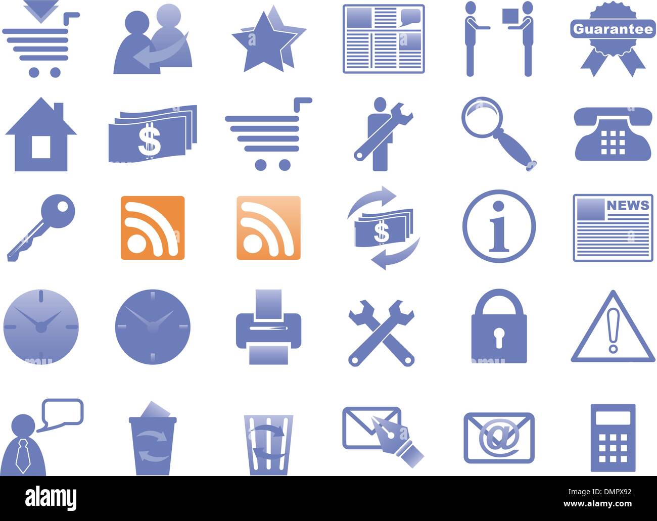Icons for Internet and Website Stock Vector Image & Art - Alamy