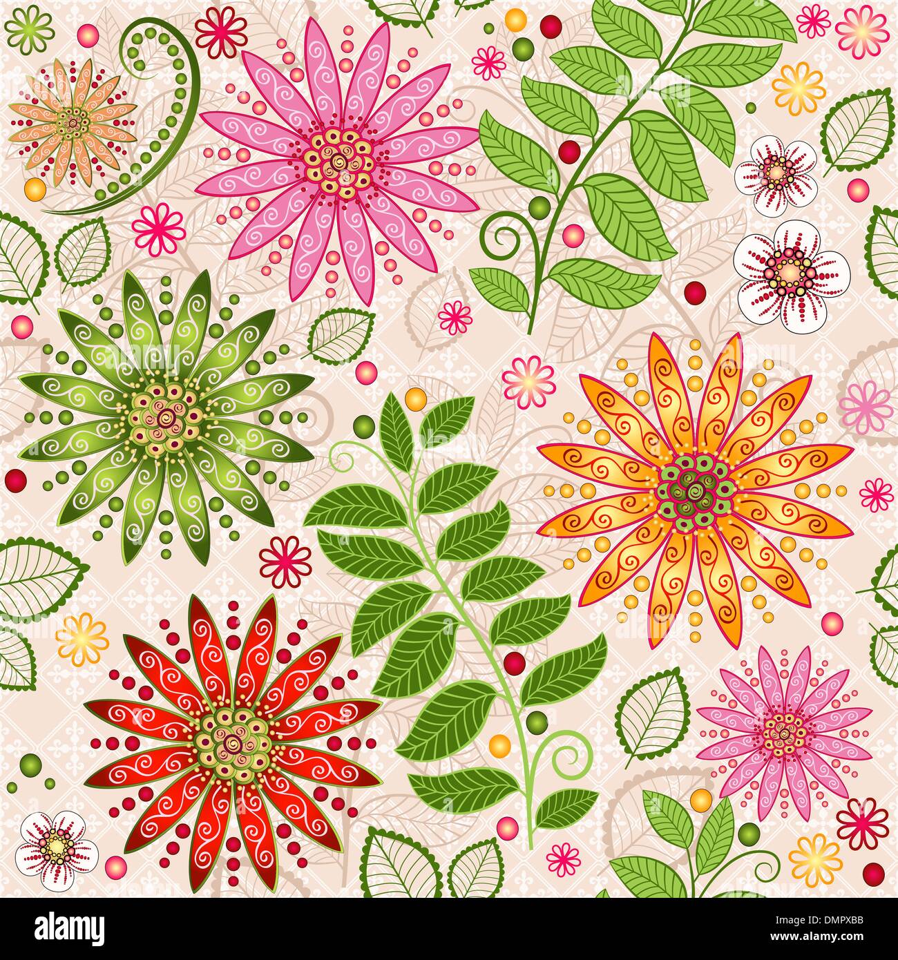 Floral pattern colorful hi-res stock photography and images - Alamy