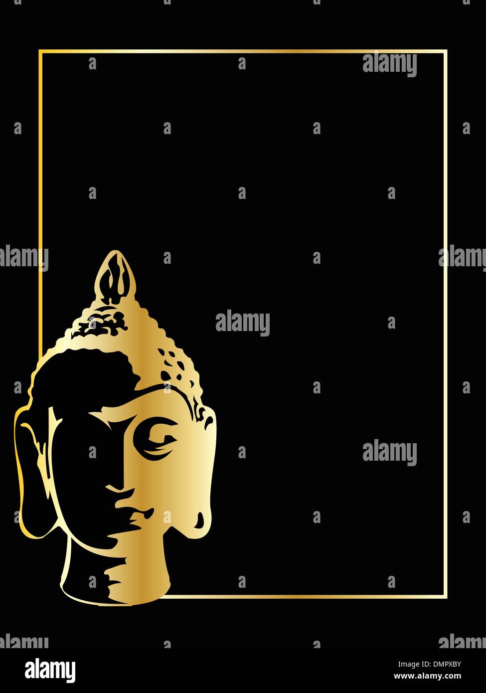 Buddha gold color Stock Vector Images - Alamy