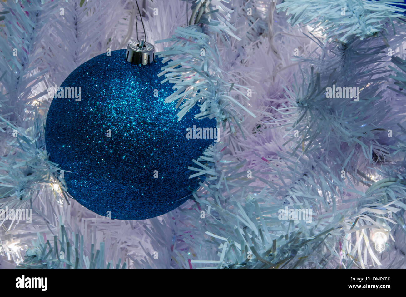 Blue christmas ball against background hi-res stock photography and ...