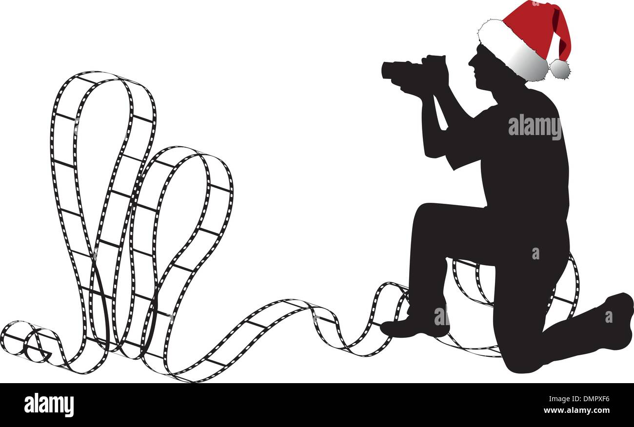 Digital image silhouette christmas Cut Out Stock Images & Pictures - Alamy