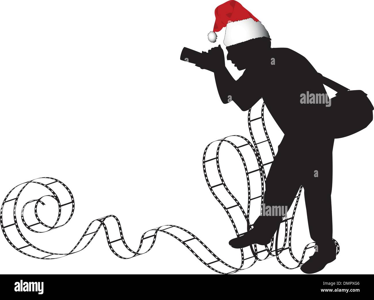 Digital image silhouette christmas Cut Out Stock Images & Pictures - Alamy
