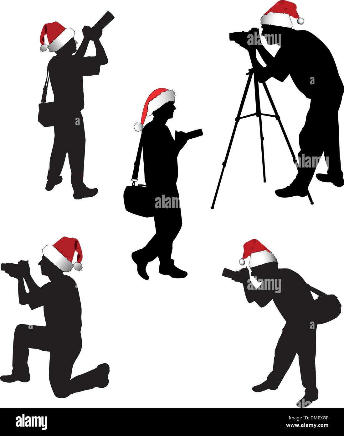 Digital image silhouette christmas Cut Out Stock Images & Pictures - Alamy