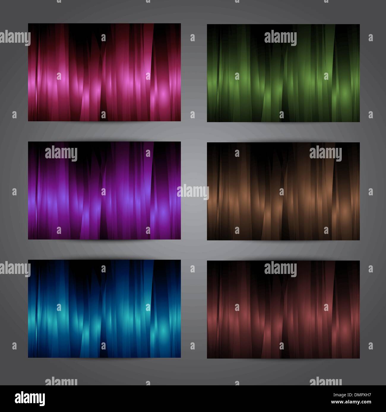 Colorful vector cards set Stock Vector Image & Art - Alamy