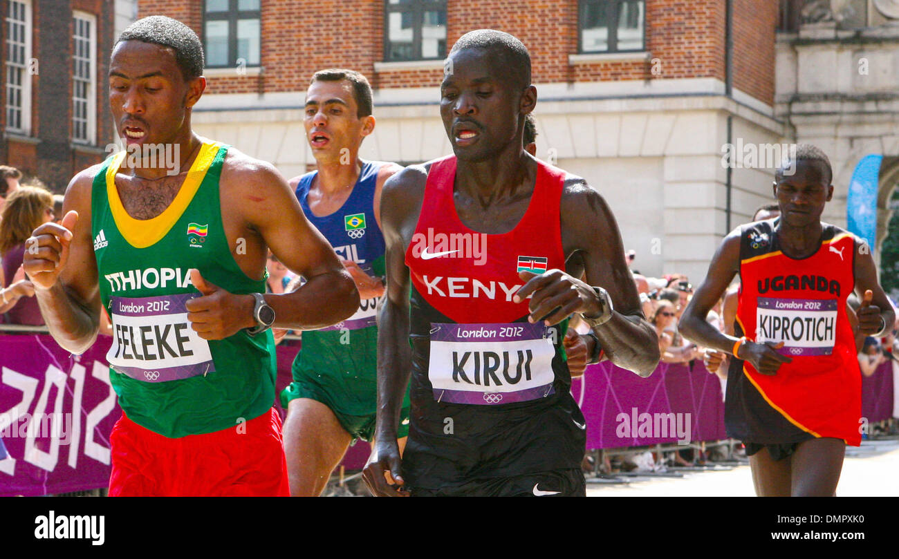Getu Feleke Abel Kirui and Stephen Kiprotich London 2012 Olympic Games ...