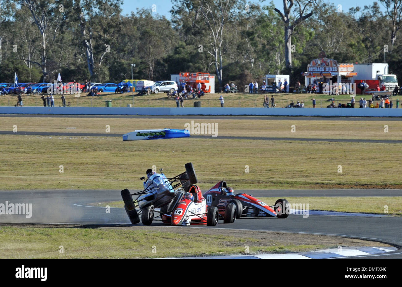 Macauley Jones and Sam Power V8 Supercars 2012 held at Queensland ...