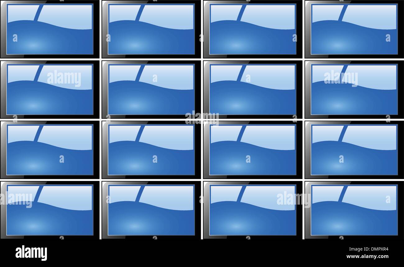 the vector blue tft monitor Stock Vector Image & Art - Alamy