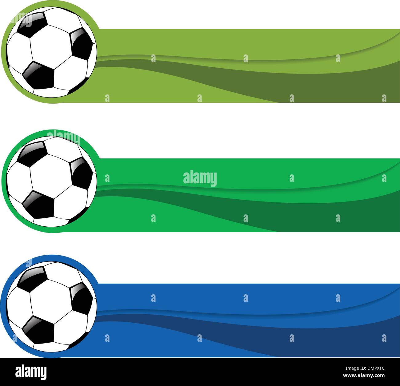 the vector color soccer banner set Stock Vector Image & Art - Alamy
