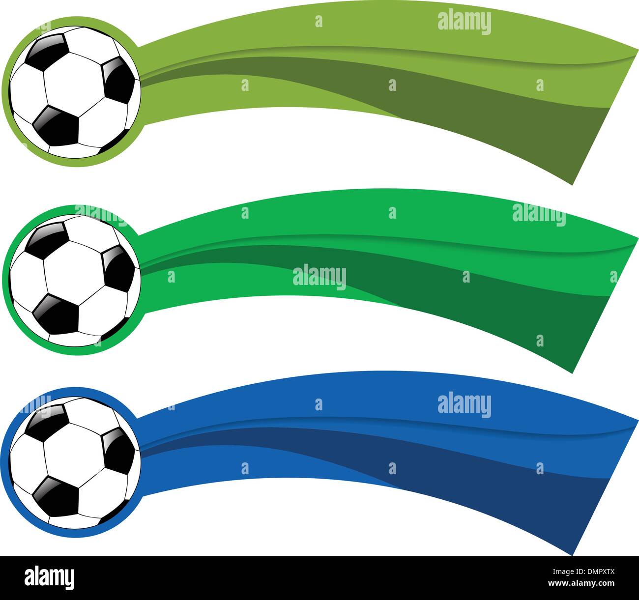 the vector color soccer banner set Stock Vector Image & Art - Alamy