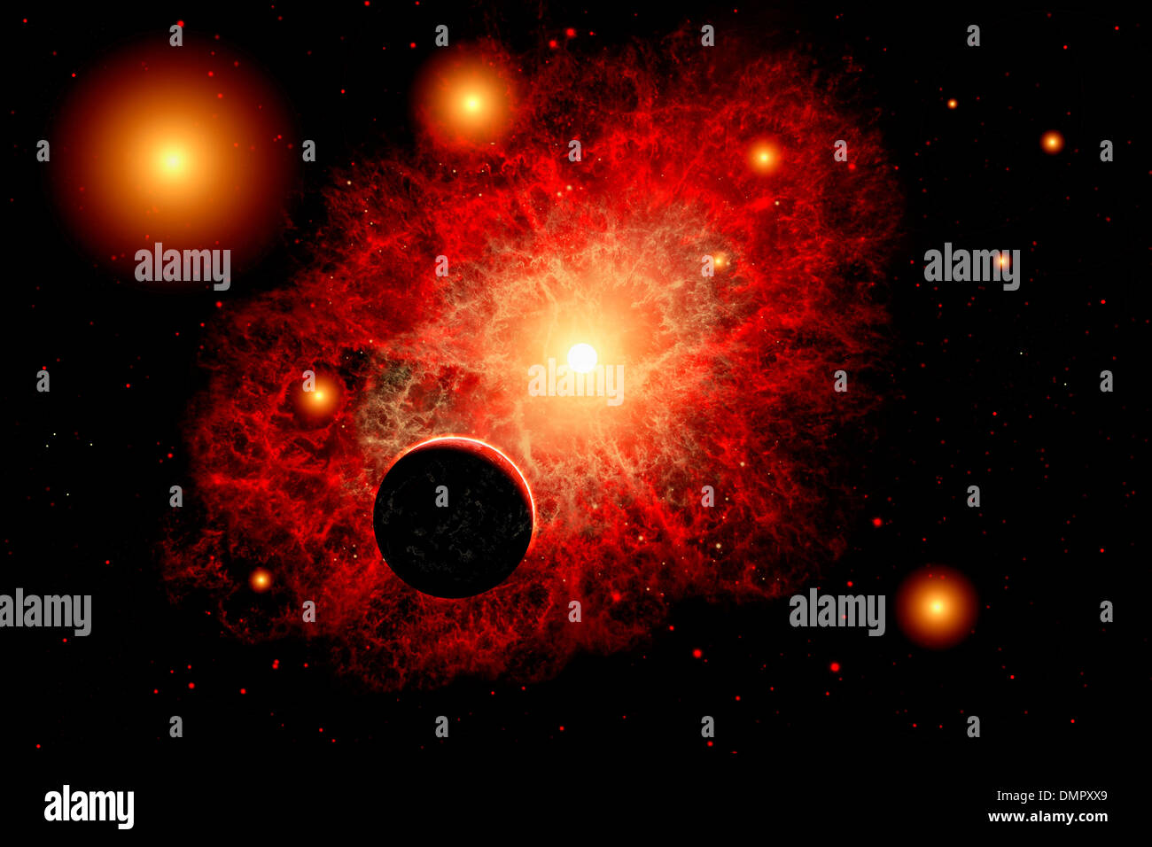 Cluster Of Red Giant Stars Stock Photo - Alamy