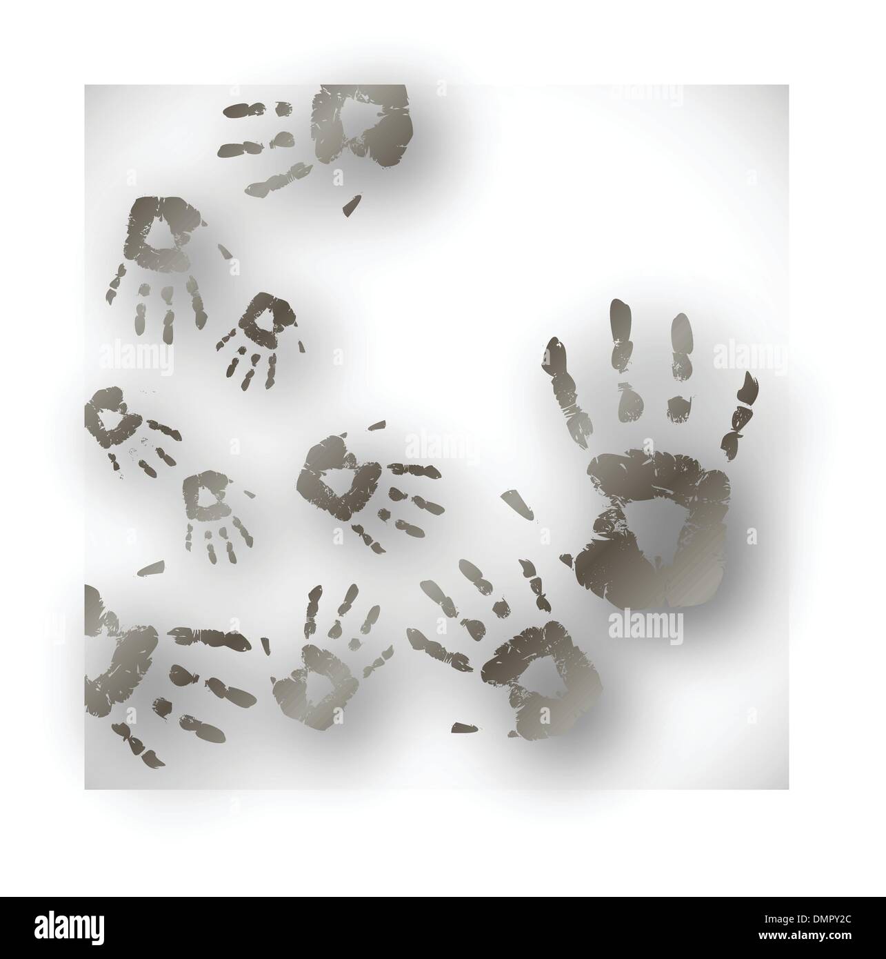 the vector hand print abstract color background Stock Vector Image ...