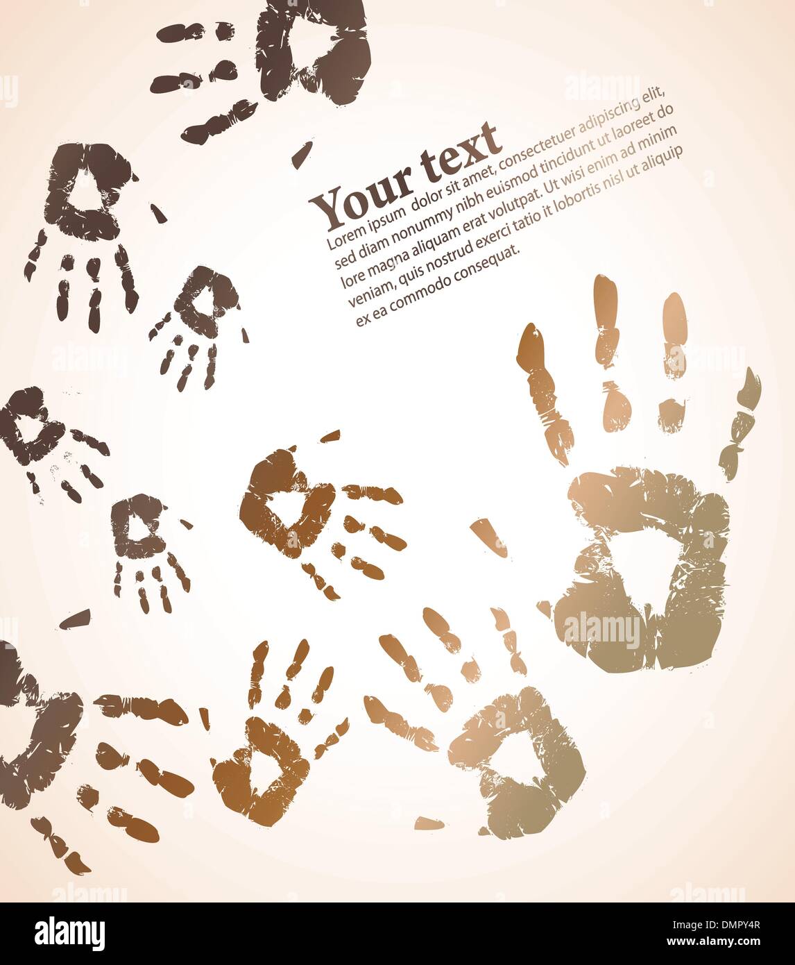 the vector handprint color background eps 10 Stock Vector Image & Art ...